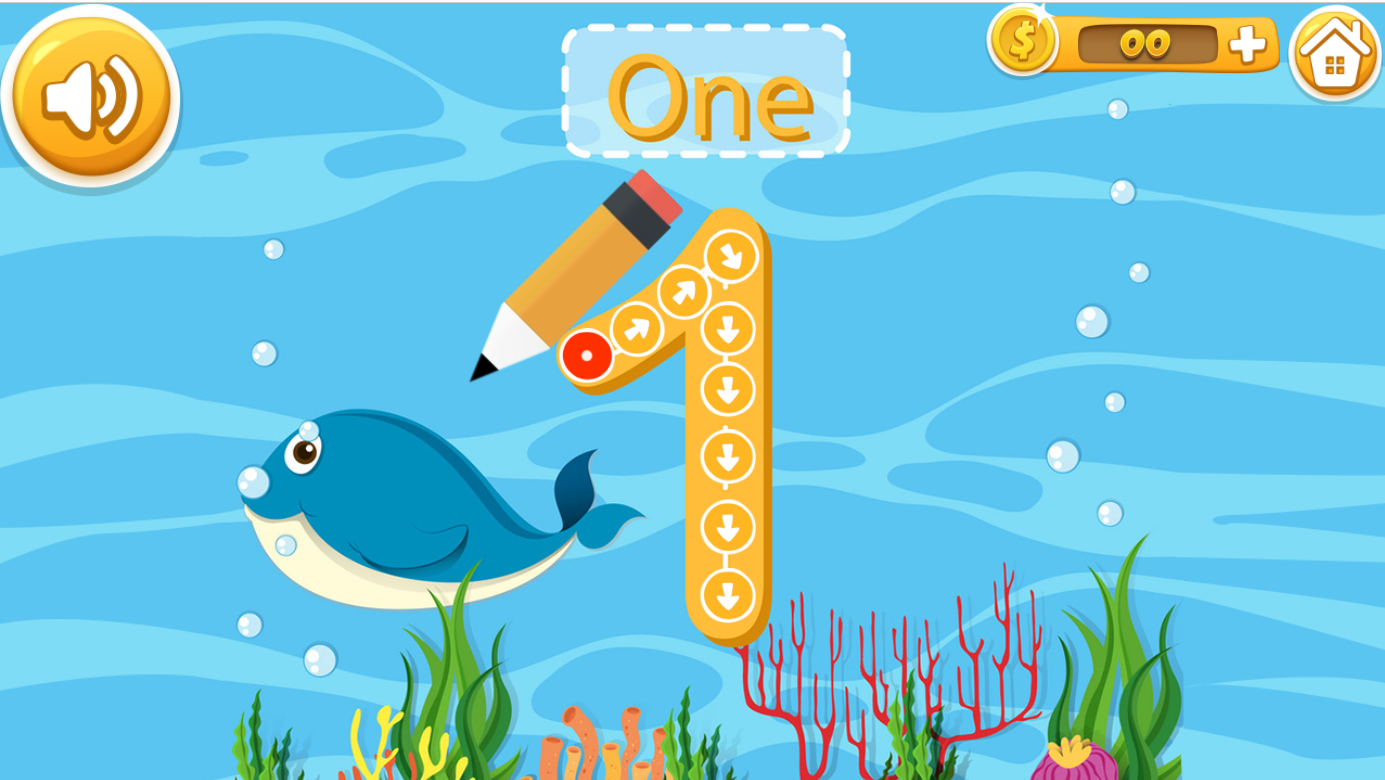 Number writing kids learning game – EduPlayCraft